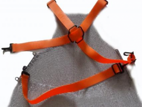 Stainless Steel Chainmail Mesh Apron with Split Leg for Meat Cutting ...