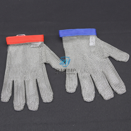 Five Finger Chainmail Gloves for Cut Resistant
