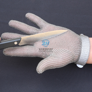 Welded Ring Mesh Stainless Steel Chainmail Meat Cutter Glove