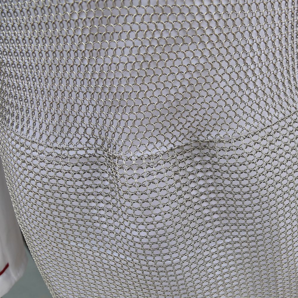 Stainless Steel Chainmail Mesh Apron-Knife Proof Butcher Apron with ...